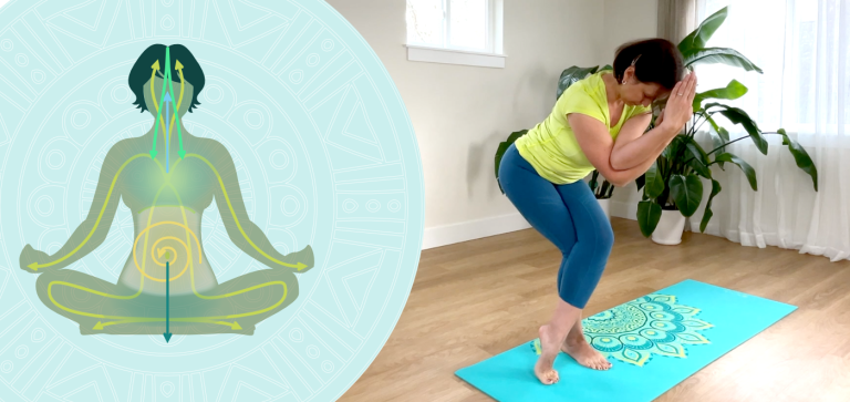 Short yoga practice for the neck and upper back