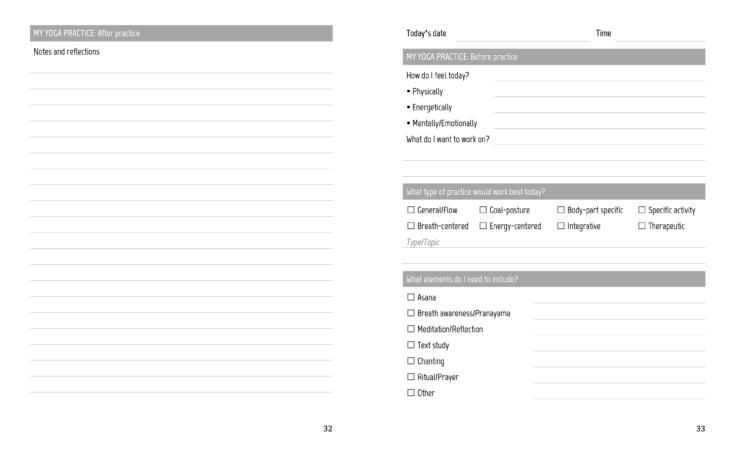 Personal Yoga Practice Journal - Sequence Wiz